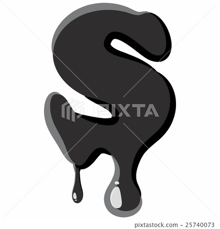 S letter isolated on white background - Stock Illustration [25740073 ...