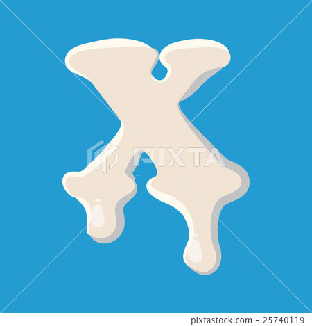 X letter isolated on baby bluebackground - Stock Illustration [25740119 ...