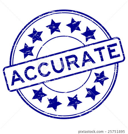 Grunge blue accurate round rubber stamp - Stock Illustration [25751895] - PIXTA