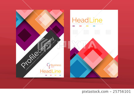 Set of front and back a4 size pages, business - Stock Illustration ...