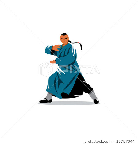 Shaolin monk vector sign - Stock Illustration [25797044] - PIXTA