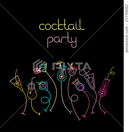 Cocktail Party - Stock Illustration [25799002] - PIXTA