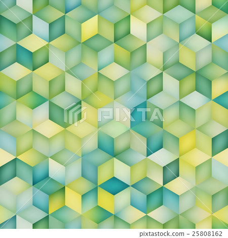 Vector Seamless Multicolor Gradient Cube Shape - Stock Illustration ...
