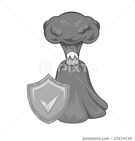 Volcano eruption insurance icon - Stock Illustration [25814230] - PIXTA
