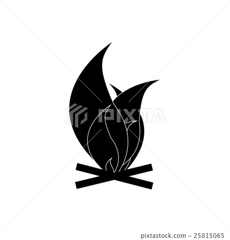 Fire icon, simple style - Stock Illustration [25815065] - PIXTA
