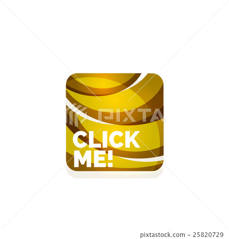 Vector abstract square button template - Stock Illustration [25820729 ...