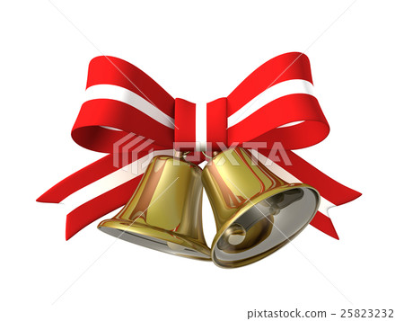 Christmas Bell Ribbon 2 - Stock Illustration [25823232] - PIXTA