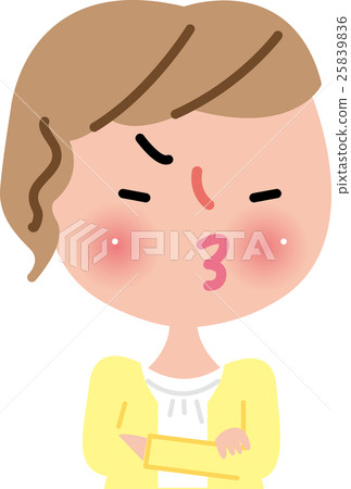Women sullen - Stock Illustration [25839836] - PIXTA