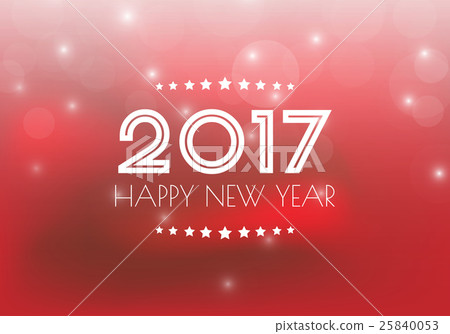 Happy new 2017 year. Greetings card. - Stock Illustration [25840053 ...