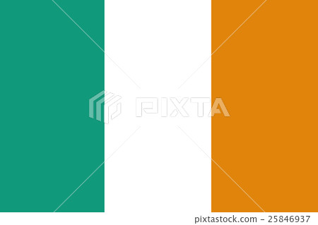 Ireland flag ,original and simple Ireland flag - Stock Illustration ...