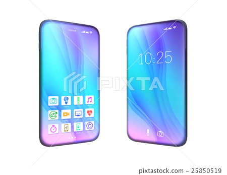 Full-screen display smartphone. original design. - Stock Illustration ...