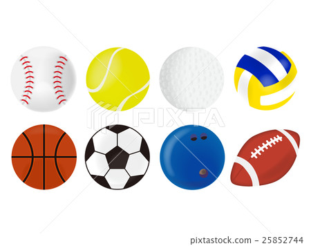 Sports ball illustration set - Stock Illustration [25852744] - PIXTA