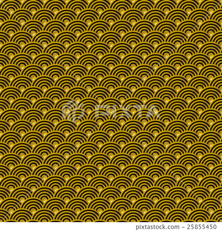 Chinese golden background vector seamless pattern - Stock Illustration ...