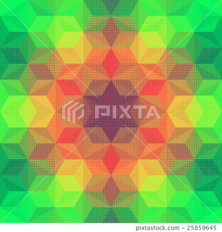 Abstract Triangle Mosaic Pattern - Stock Illustration [25859645] - PIXTA