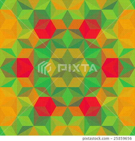 Abstract Triangle Mosaic Pattern - Stock Illustration [25859656] - PIXTA
