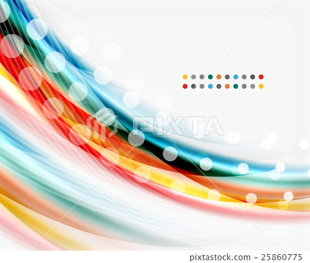 Translucent wave on white background - Stock Illustration [25860775 ...