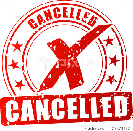 cancelled red stamp - Stock Illustration [25873137] - PIXTA