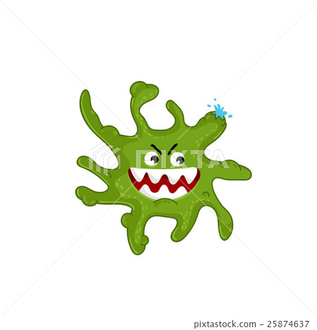 Cartoon virus character isolated vector - Stock Illustration [25874637 ...