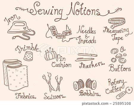 Sewing Notions - Stock Illustration [25895108] - PIXTA