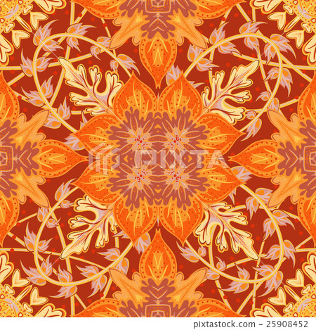 Gorgeous seamless patchwork pattern from blue - Stock Illustration ...