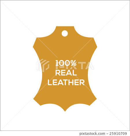 Real genuine leather vector logo design template - Stock Illustration ...