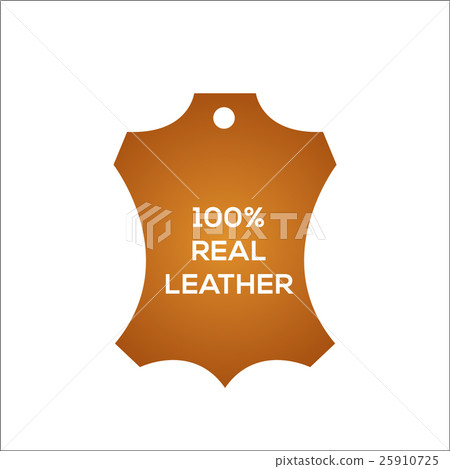 Real genuine leather vector logo design template - Stock Illustration ...