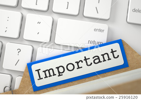 File Card with Important. 3D. - Stock Illustration [25916120] - PIXTA