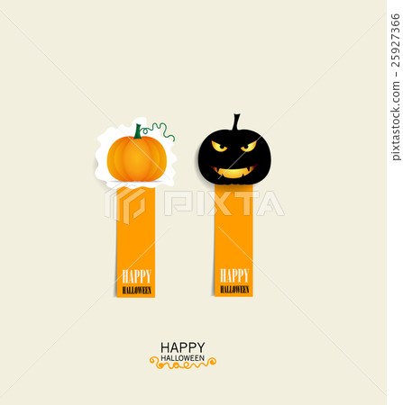 Happy Halloween design background and Cute note... - Stock Illustration ...