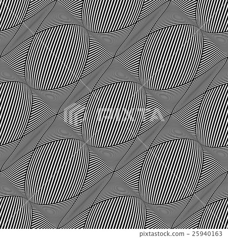 Seamless checked pattern. 3D optical effect.-插圖素材 [25940163] - PIXTA圖庫