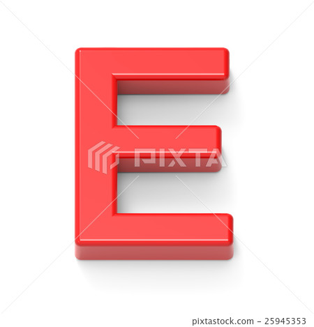 light red letter E - Stock Illustration [25945353] - PIXTA