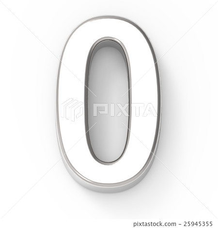 silver number 0 - Stock Illustration [25945355] - PIXTA