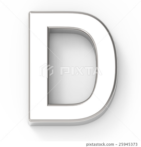 silver letter D - Stock Illustration [25945373] - PIXTA
