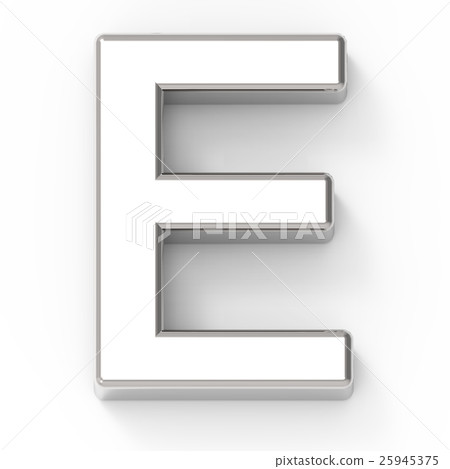 silver letter E - Stock Illustration [25945375] - PIXTA