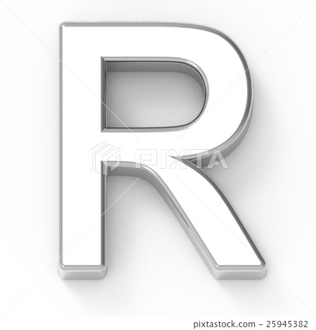silver letter R - Stock Illustration [25945382] - PIXTA