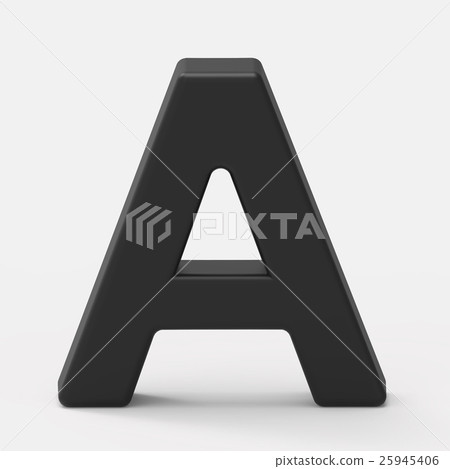 black letter A - Stock Illustration [25945406] - PIXTA