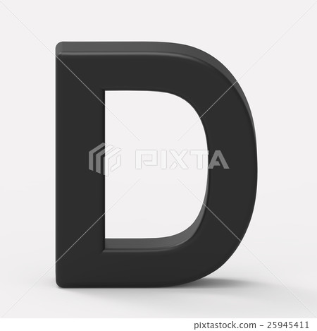 black letter D - Stock Illustration [25945411] - PIXTA