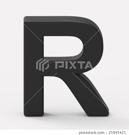 black letter R - Stock Illustration [25945421] - PIXTA