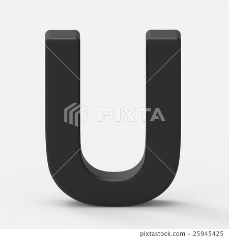 black letter U - Stock Illustration [25945425] - PIXTA