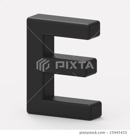 right black letter E - Stock Illustration [25945433] - PIXTA