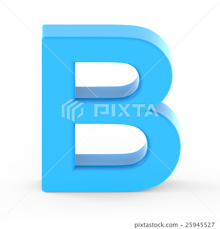 light blue letter B - Stock Illustration [25945527] - PIXTA