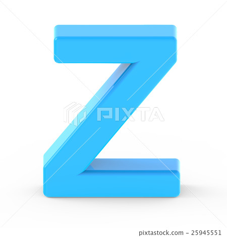 light blue letter Z - Stock Illustration [25945551] - PIXTA