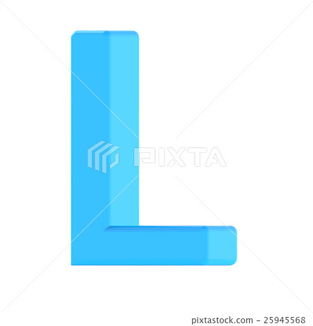 light blue letter L - Stock Illustration [25945568] - PIXTA