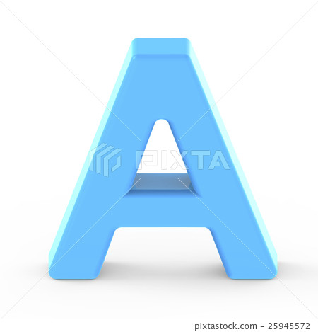 light blue letter A - Stock Illustration [25945572] - PIXTA