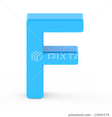 light blue letter F - Stock Illustration [25945574] - PIXTA