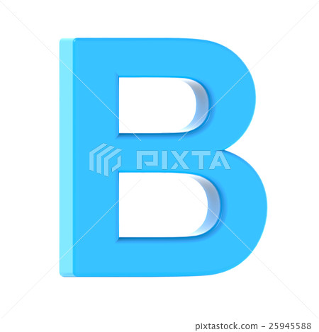 light blue letter B - Stock Illustration [25945588] - PIXTA
