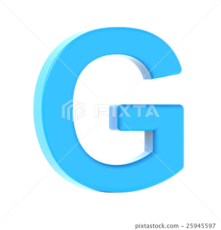 light blue letter G - Stock Illustration [25945597] - PIXTA