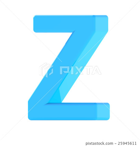 light blue letter Z - Stock Illustration [25945611] - PIXTA