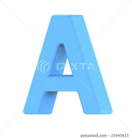 light blue letter A - Stock Illustration [25945615] - PIXTA