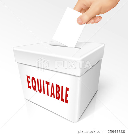equitable word on box - Stock Illustration [25945888] - PIXTA