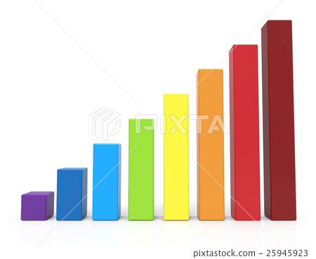 rainbow color bar chart - Stock Illustration [25945923] - PIXTA